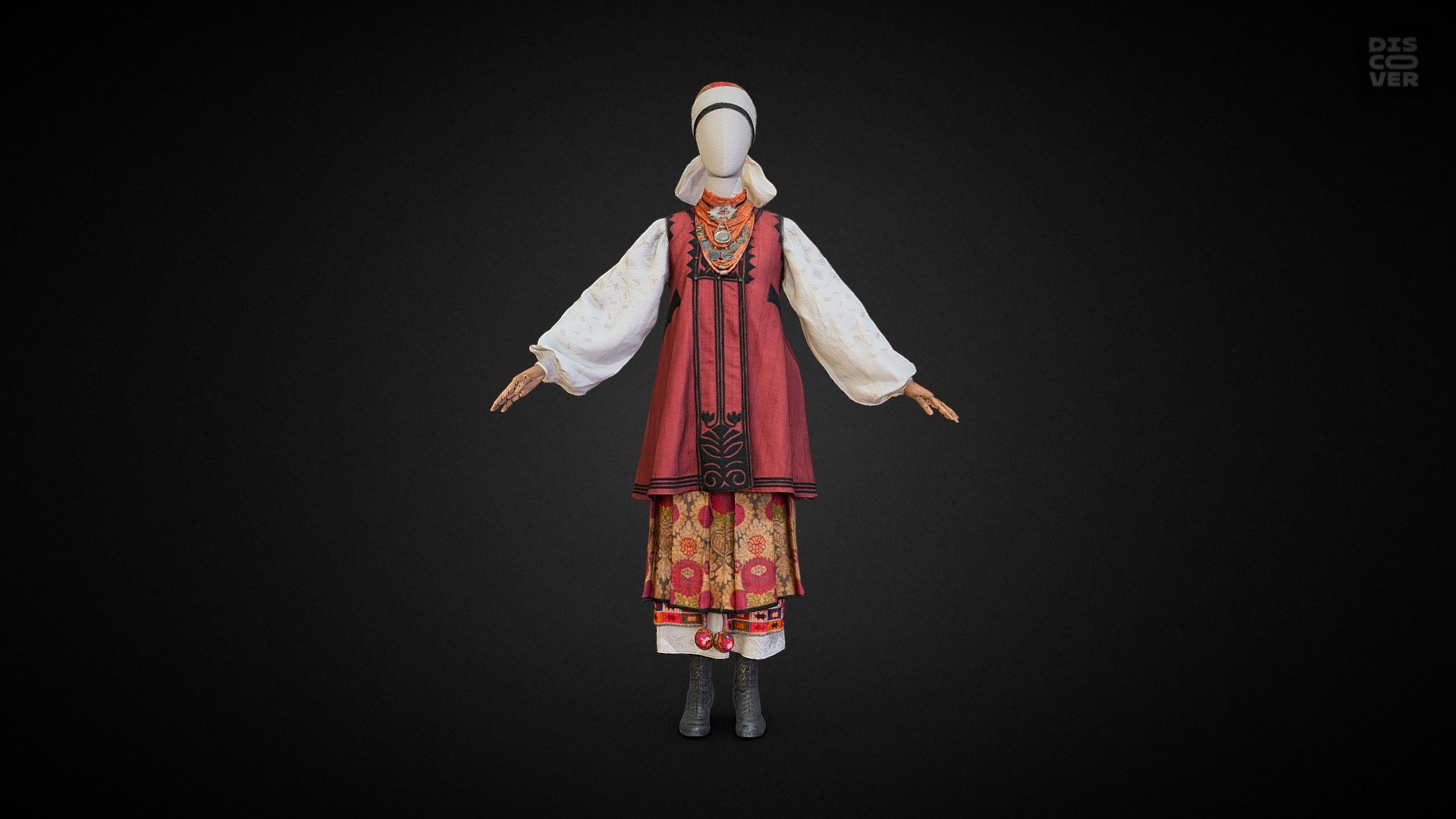 Woman's costume - 3D model by eMuseum [f146580] - Sketchfab