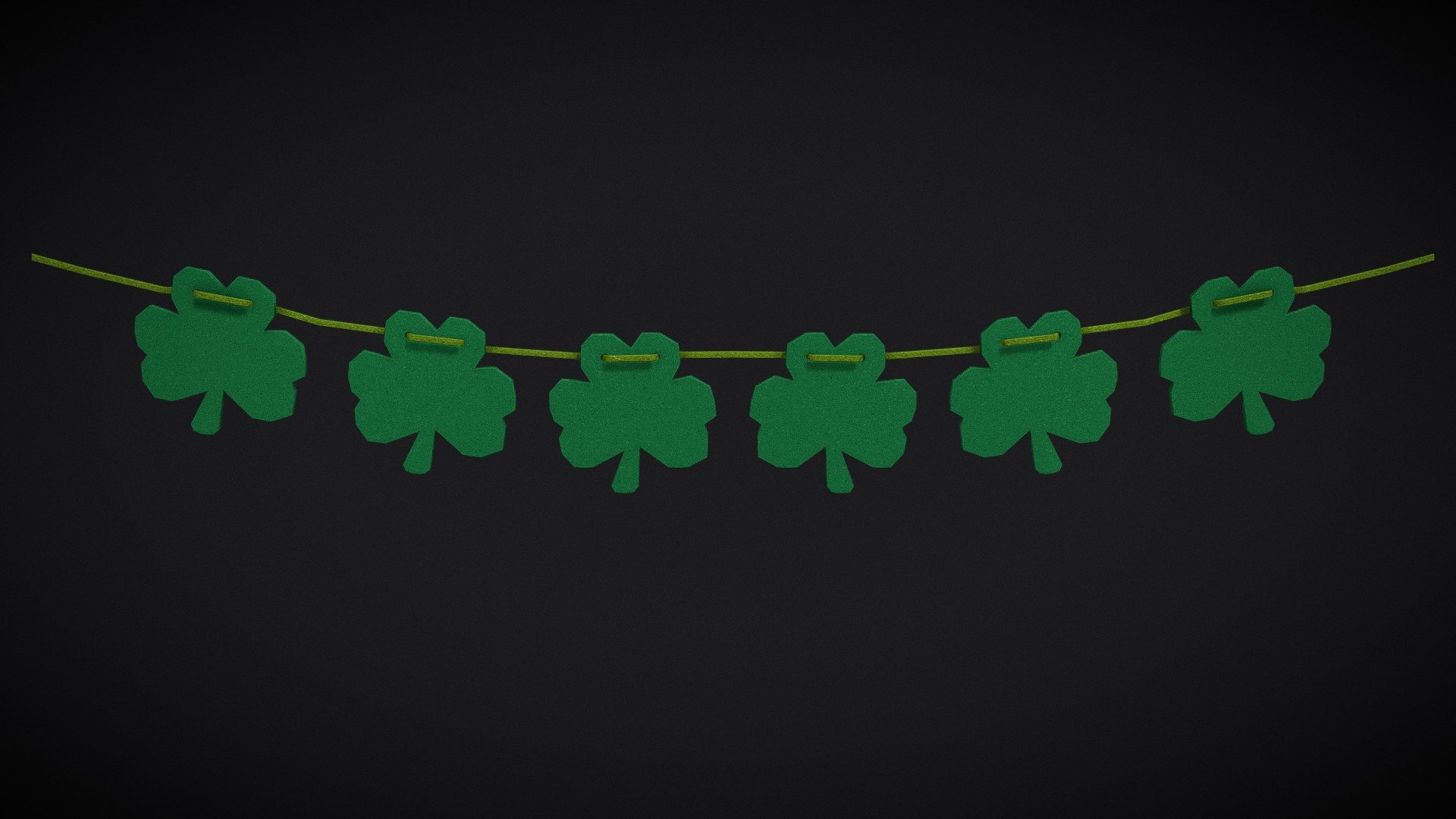Clover_Hanging_Banner - Buy Royalty Free 3D model by ...