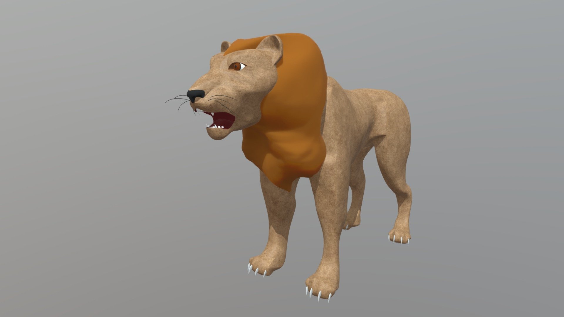 lion - Download Free 3D model by 3DDomino [f1482d7] - Sketchfab