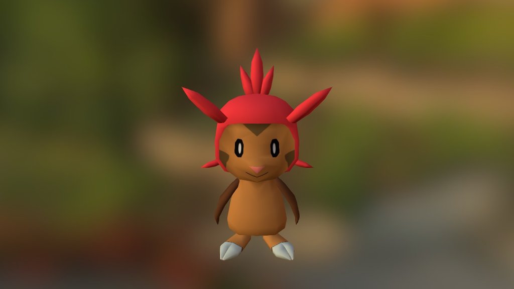 Shiny CHESPIN - 3D model by Xander (@elxanderomg) [f14b12a] - Sketchfab