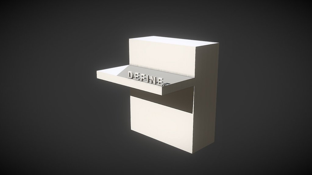 Interior Define Canopy Letter Sample BW - 3D model by cscartdept ...