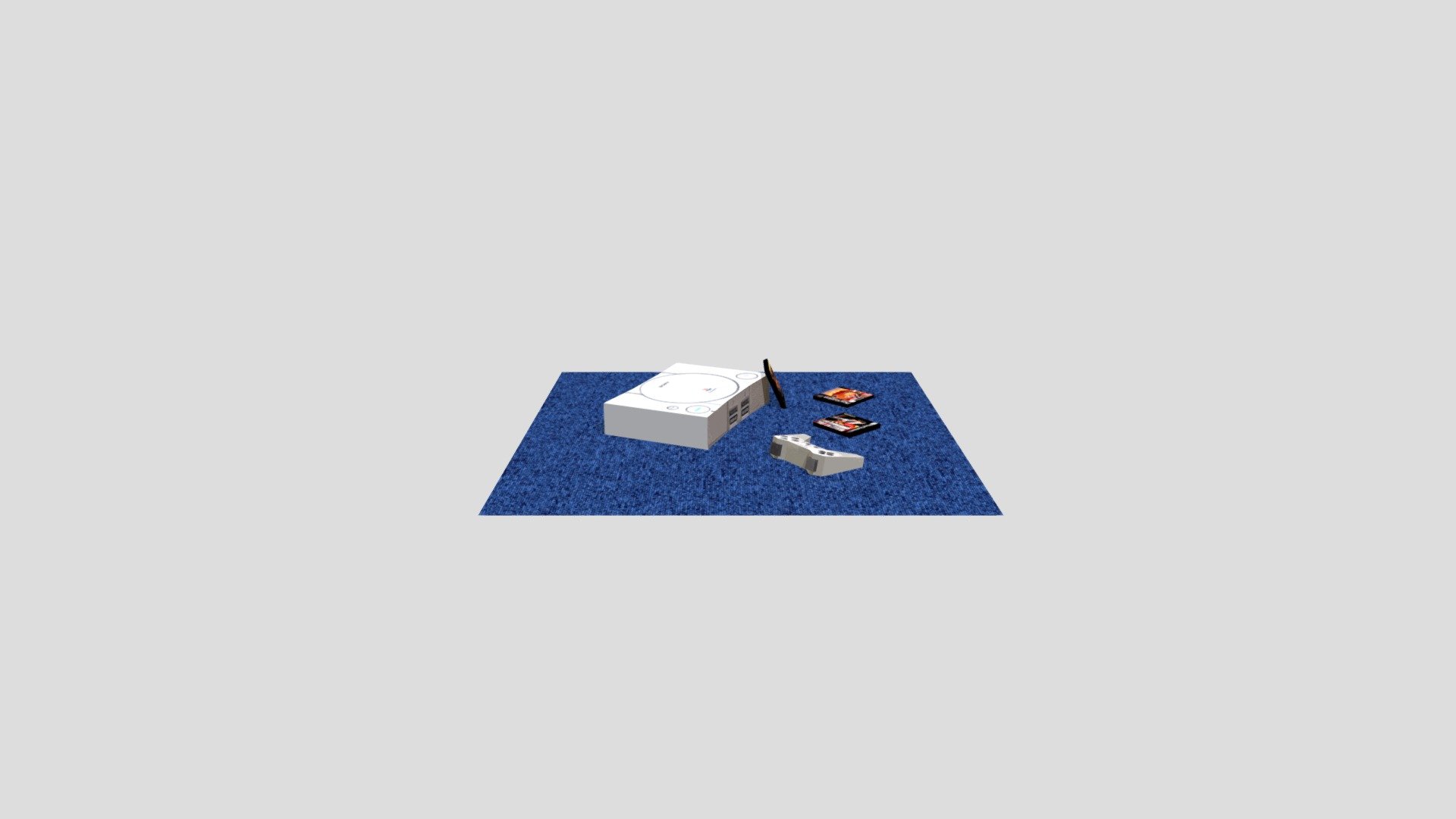 Sony Playstation 1 and Games (PSX Style models) - 3D model by ...