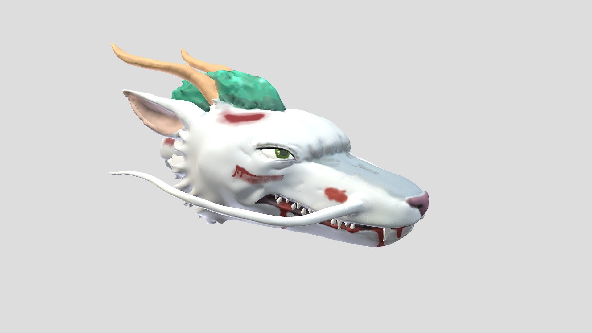 Haku dragonhead - 3D model by Tennsai44 [f1546f6] - Sketchfab