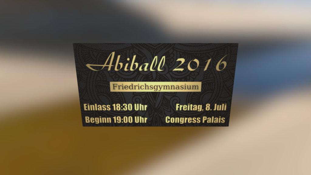 Eintrittskarte Abiball - 3D model by Jonas Thelemann (@dargmuesli) [f155128] - Sketchfab
