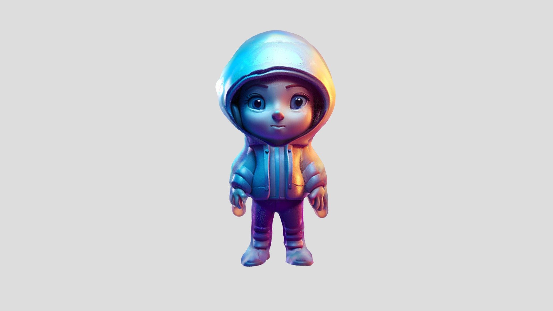 Little Astronaut in Space Suit A small astron - Download Free 3D model ...