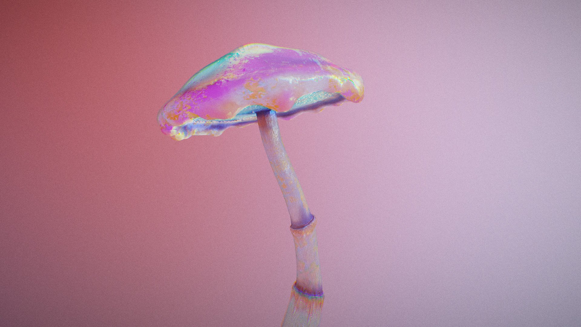 Alien Mushroom - Psychedelic Version - 3D model by Jordan Neff (@joodoo ...
