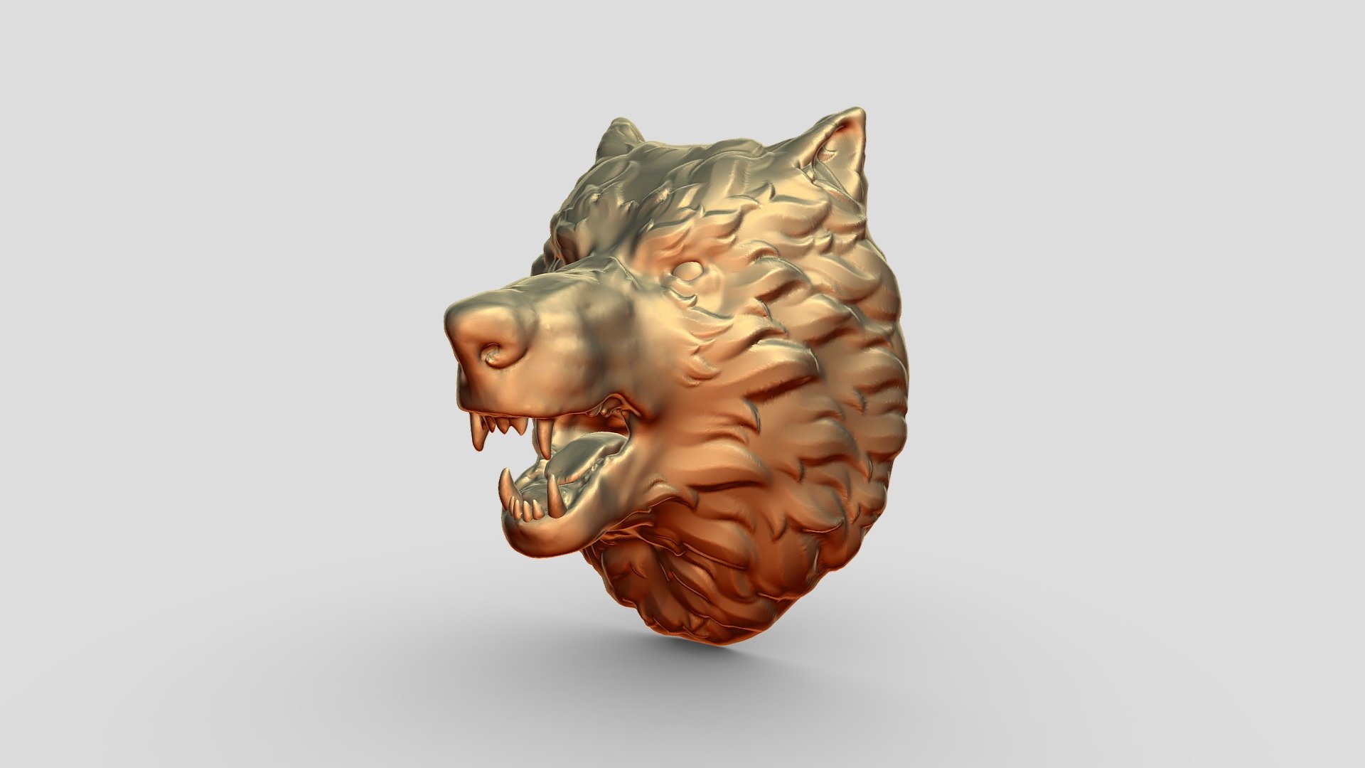 Wolf-plaque - Download Free 3D model by Diana Liu (@Diana123456 ...