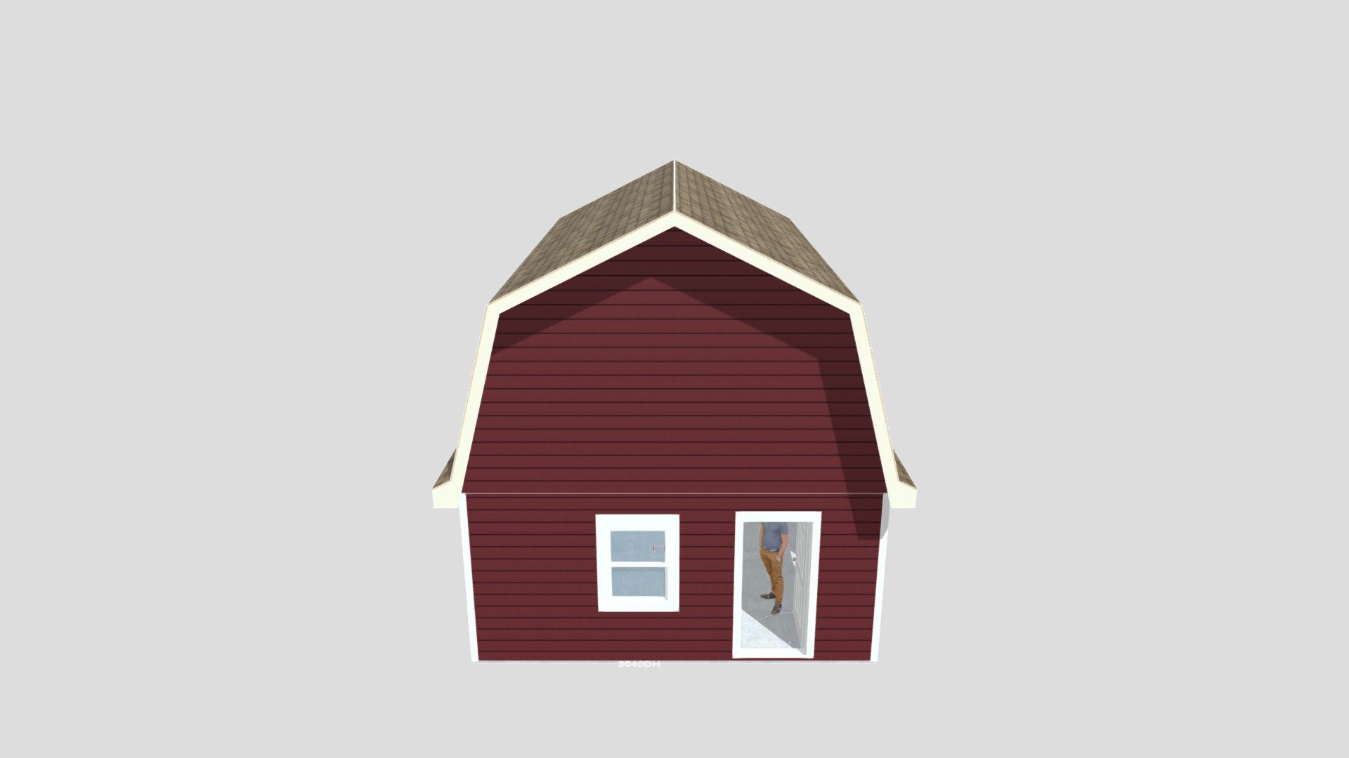 18x20 Barn Plans - 3D model by shedking [f158169] - Sketchfab