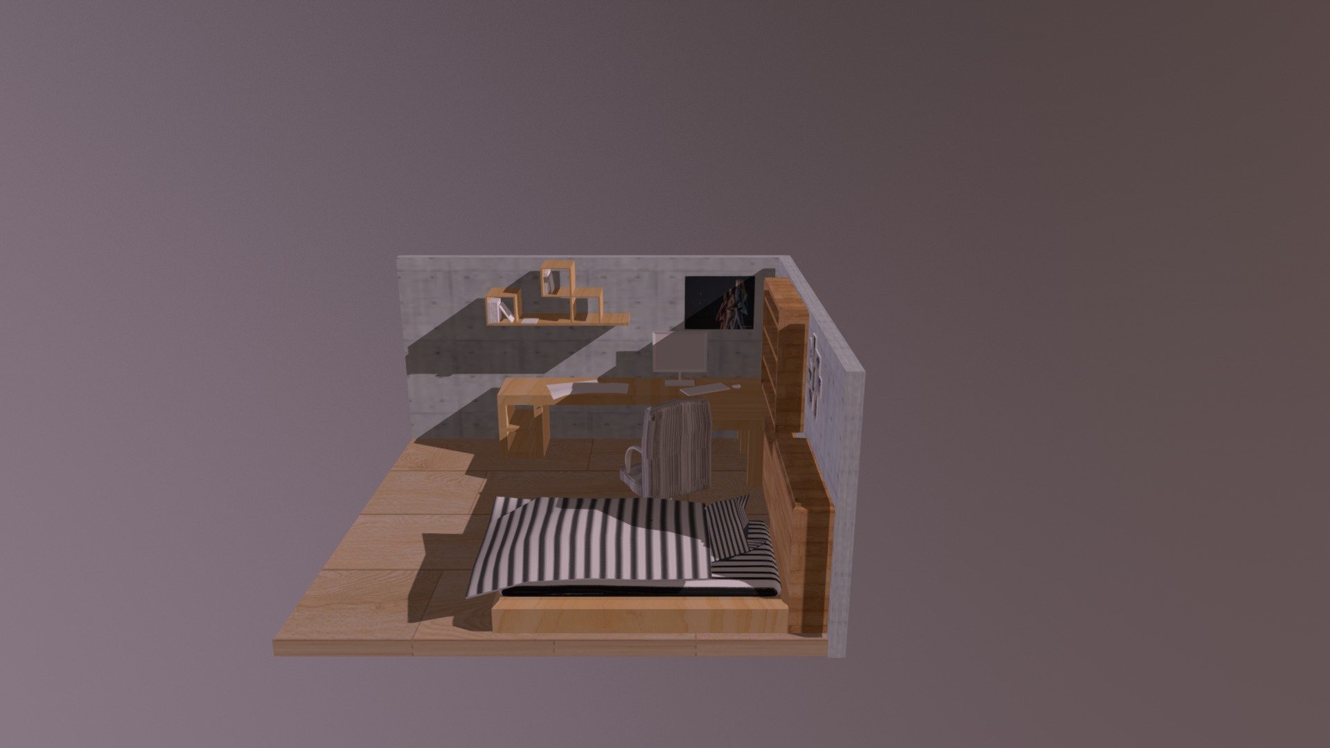 046 bedroom - 3D model by 1065448046 [f15a92b] - Sketchfab