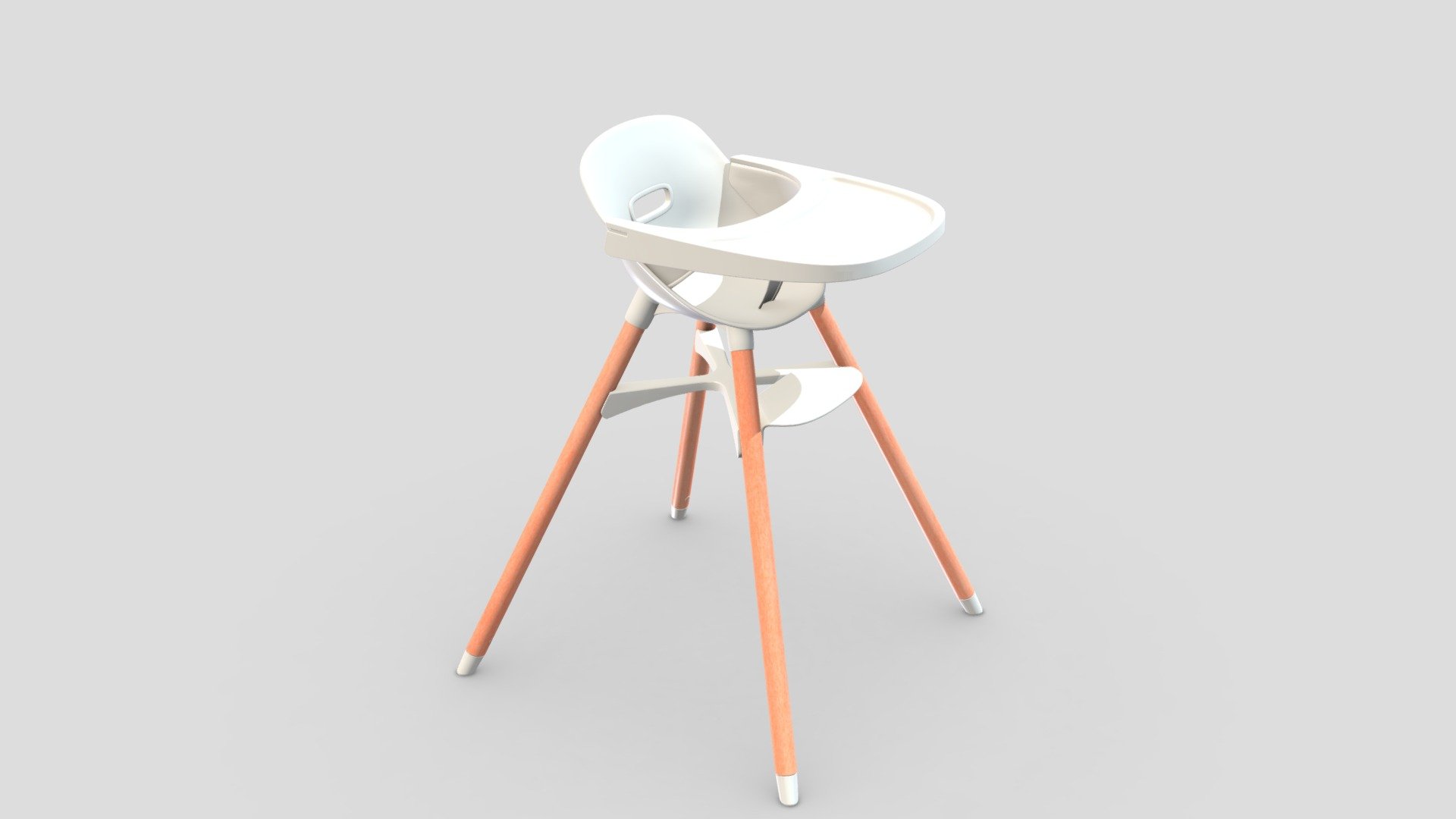 A high chair - 3D model by Spase (@spase3d) [f15b5c6] - Sketchfab