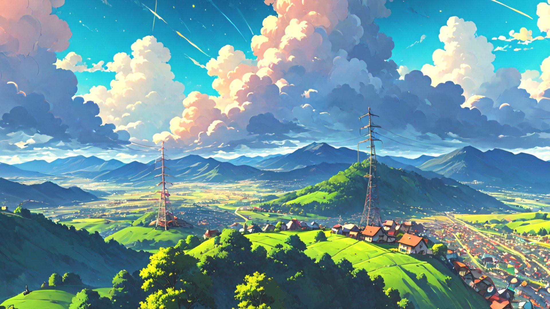 HDRI Vibrant Anime Skybox Panorama T - Buy Royalty Free 3D model by ...