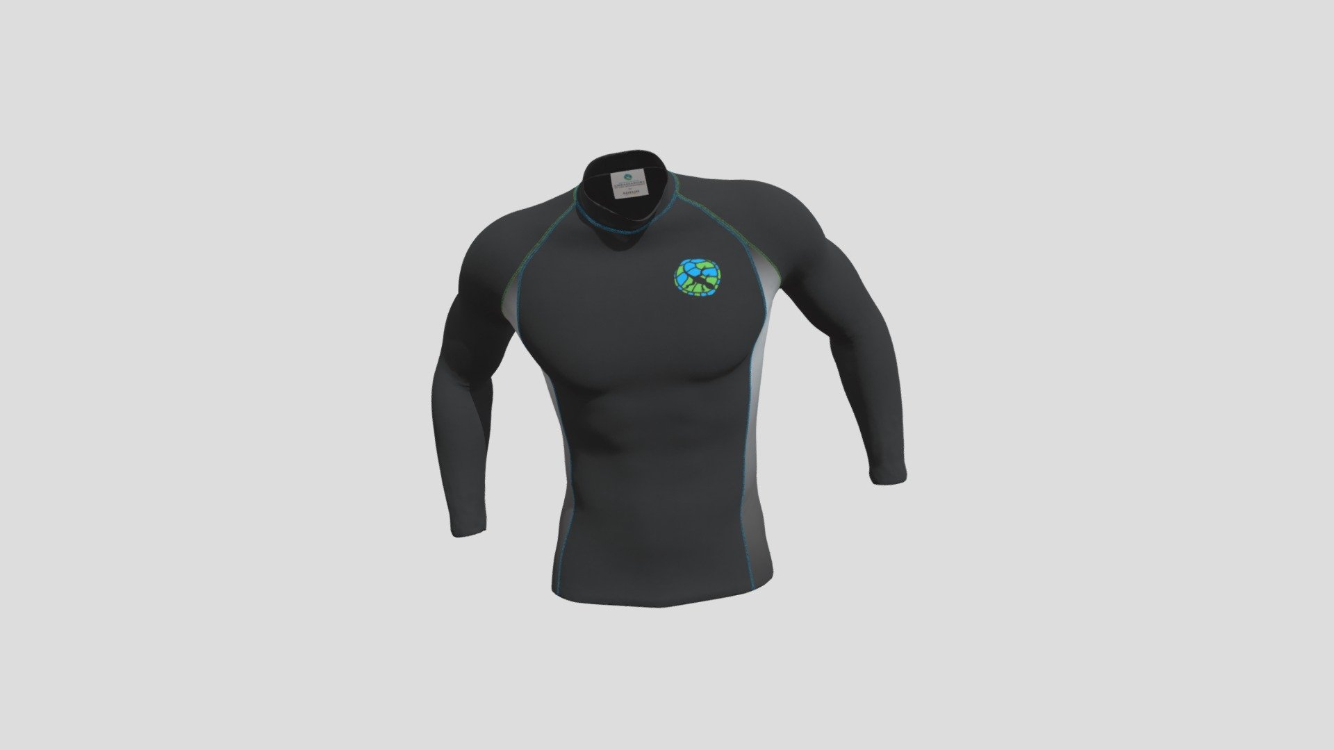 Rash Guard Ambassadors of the Environment C - Download Free 3D model by ...