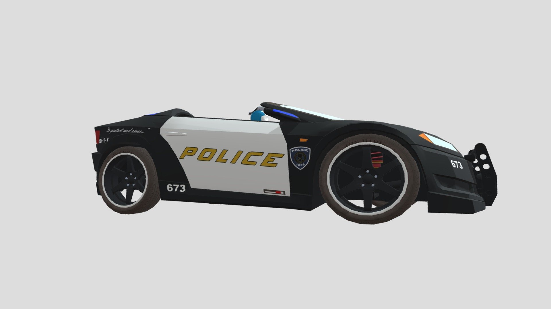 Police Mannequin Driving a Shift Cop - Download Free 3D model by Sxi ...