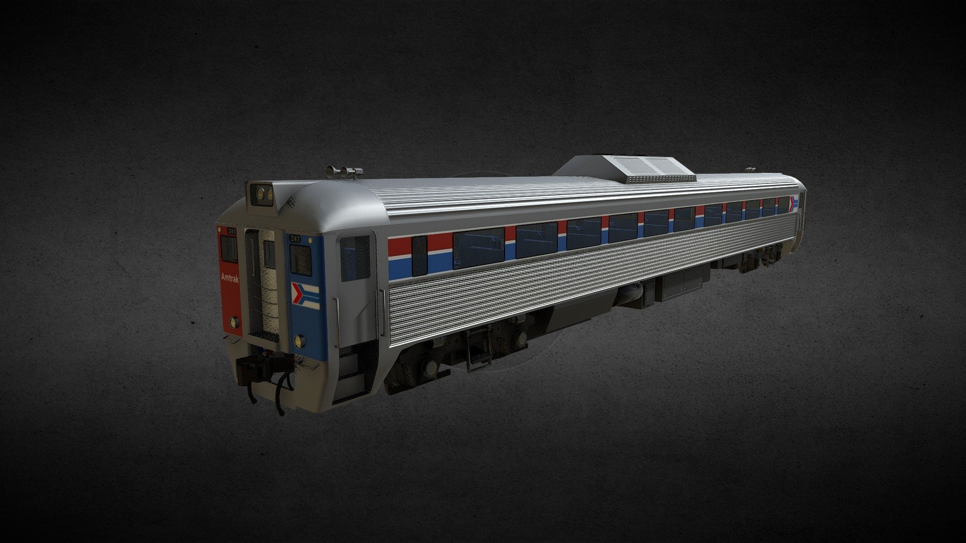 Budd-RDC - Amtrak Phase I - 3D model by maikchaos [f166d9c] - Sketchfab
