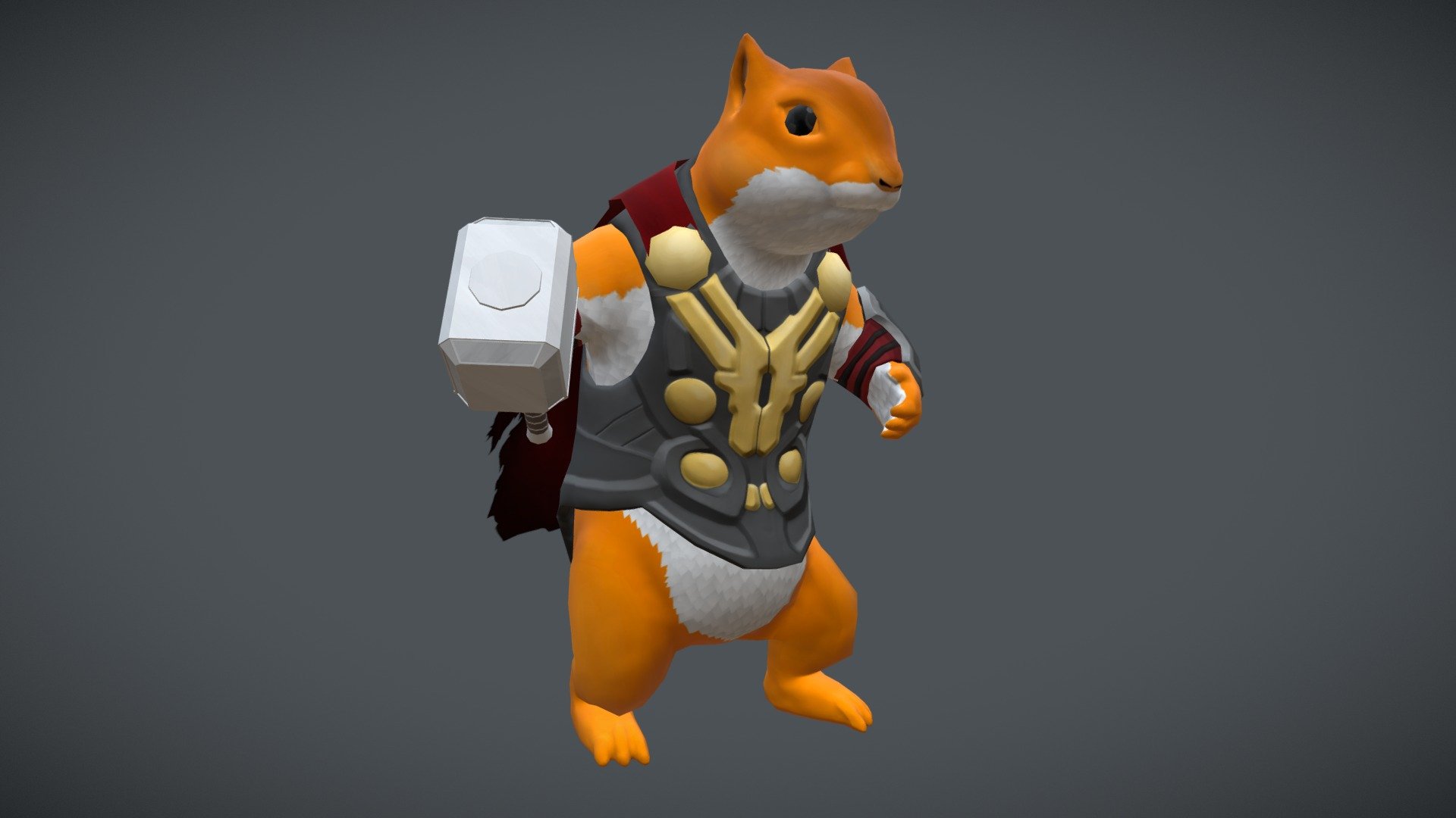 Squirrel Thor - 3D model by jwong [f1680d0] - Sketchfab
