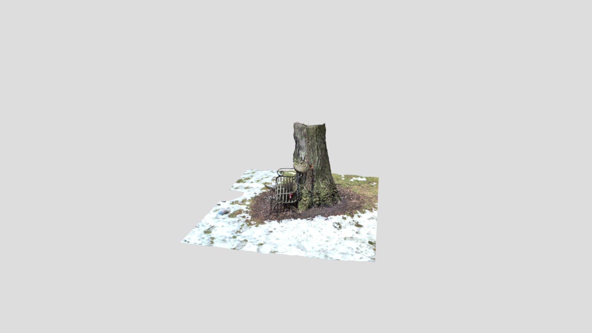 Bench ingrown in tree - 3D model by jnslb (@jliebe) [f16a9a8] - Sketchfab