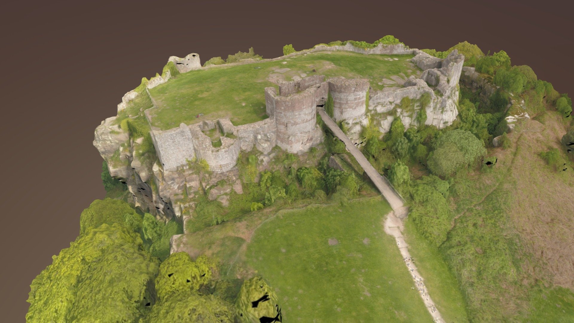 Beeston Castle - 3D model by jonc68 [f16aa76] - Sketchfab