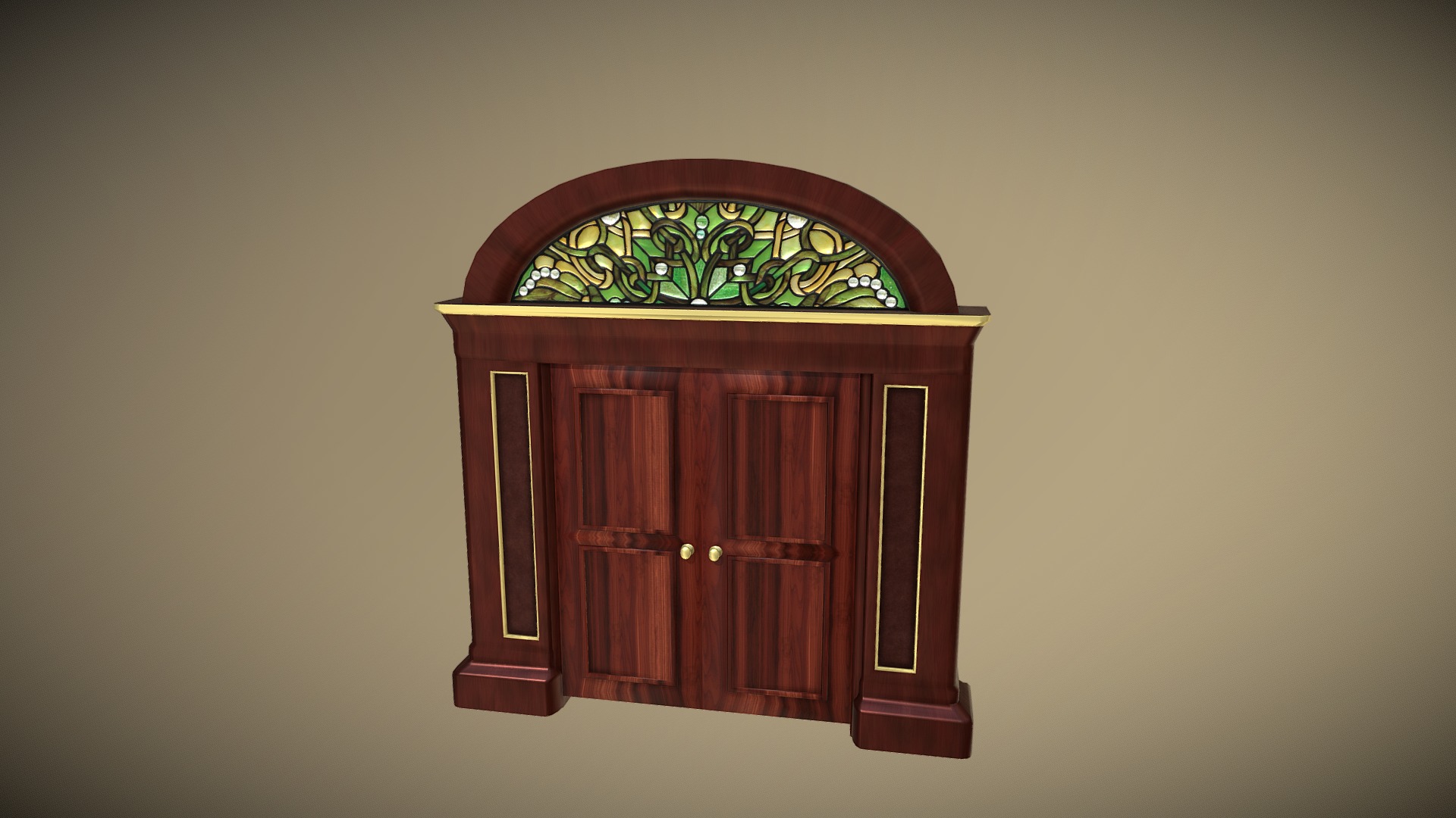 Fancy Double Doors - 3D model by evanzappel [f171037] - Sketchfab