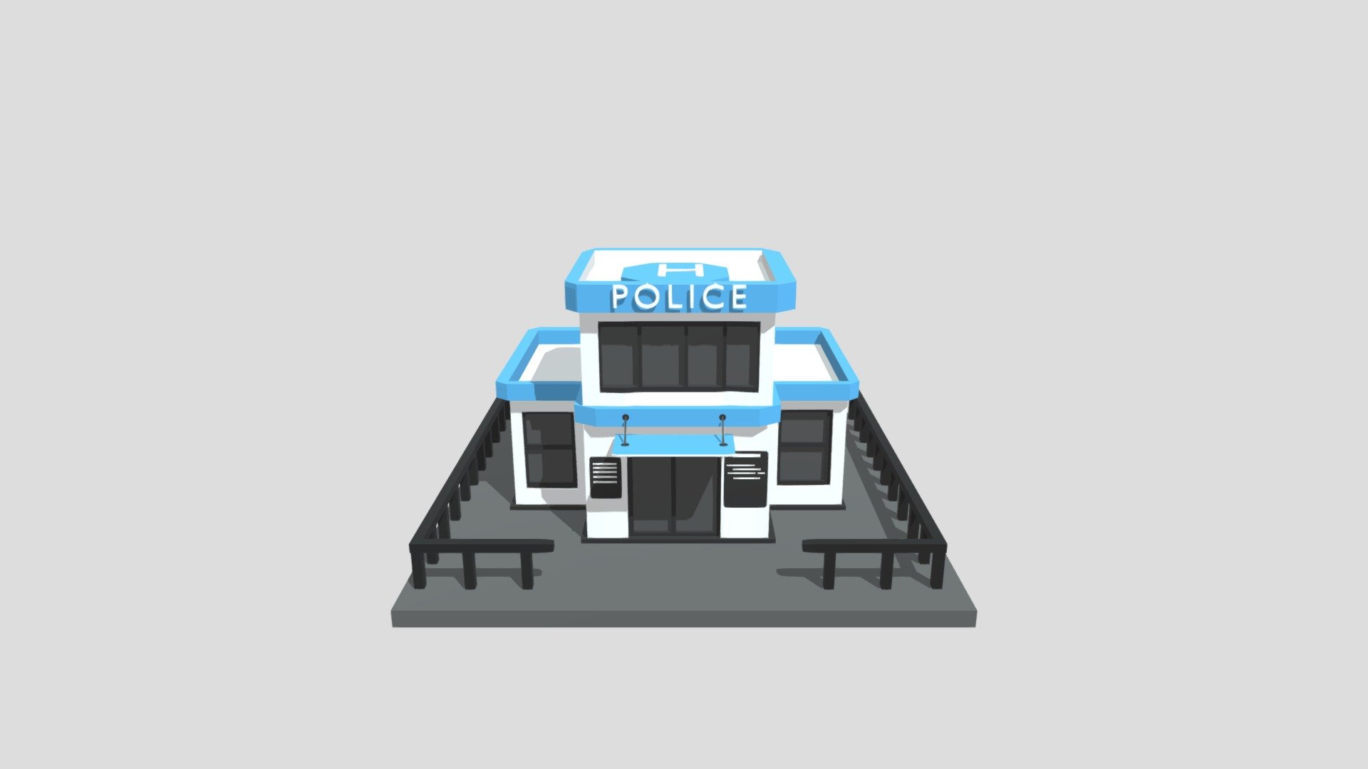 Police Department - 3D model by TheNelist (@TheNelist_Design) [f17512e ...