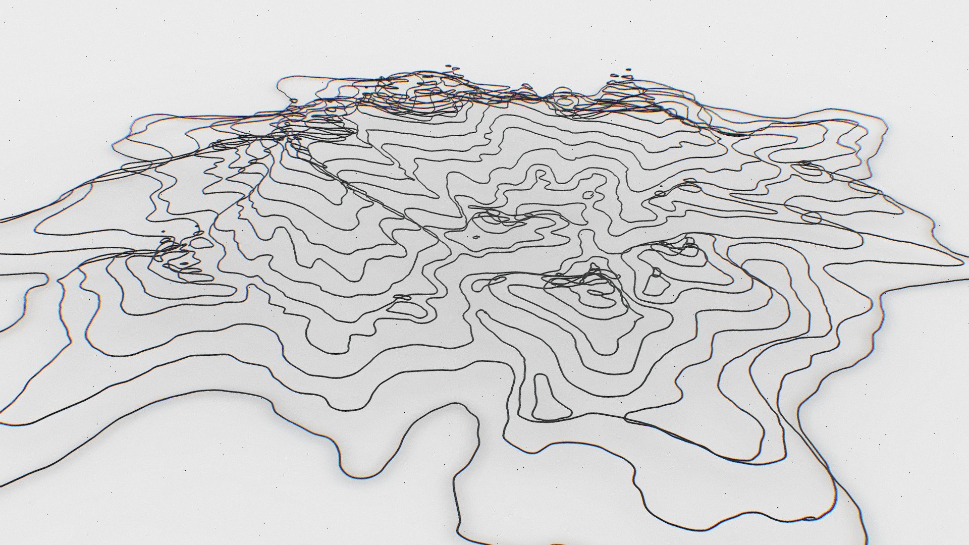 3d contour map of terrain - 3D model by sy-kim [f175948] - Sketchfab