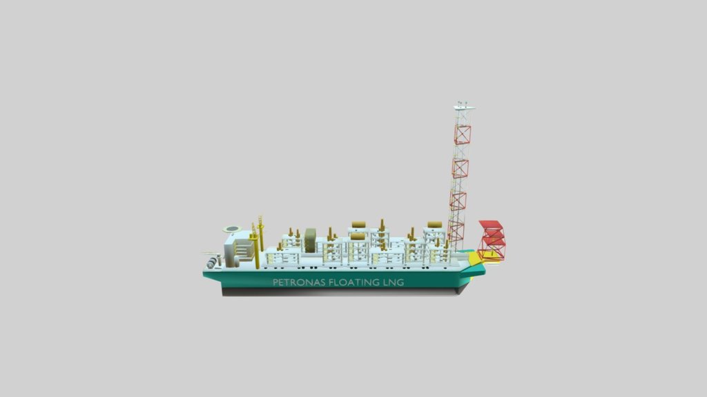 PFLNG 3D V6 - 3D model by sarahkamal [f17d9c2] - Sketchfab