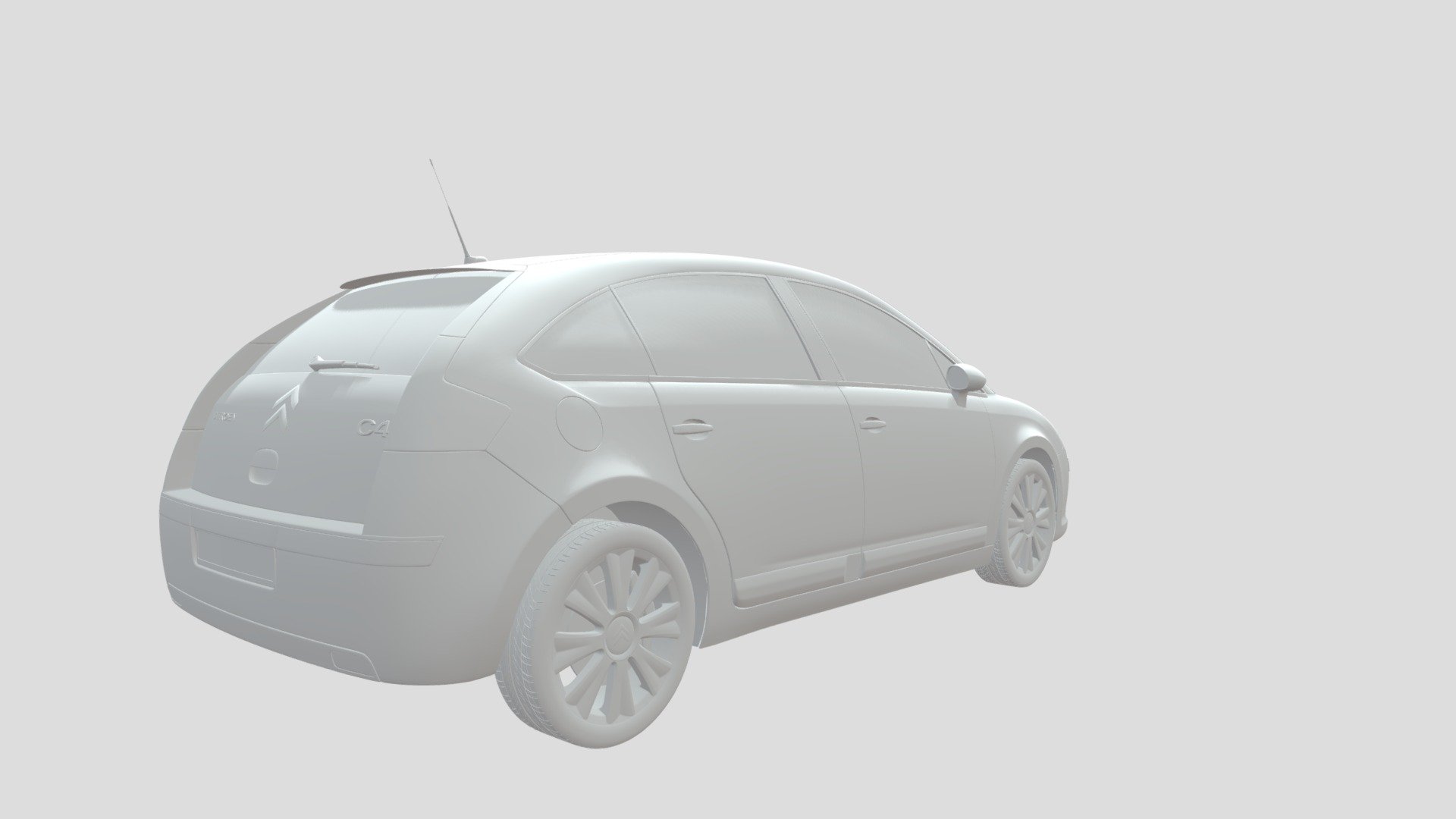 Citroen C4 - 3D model by Zort (@privatetrs1) [f17e080] - Sketchfab