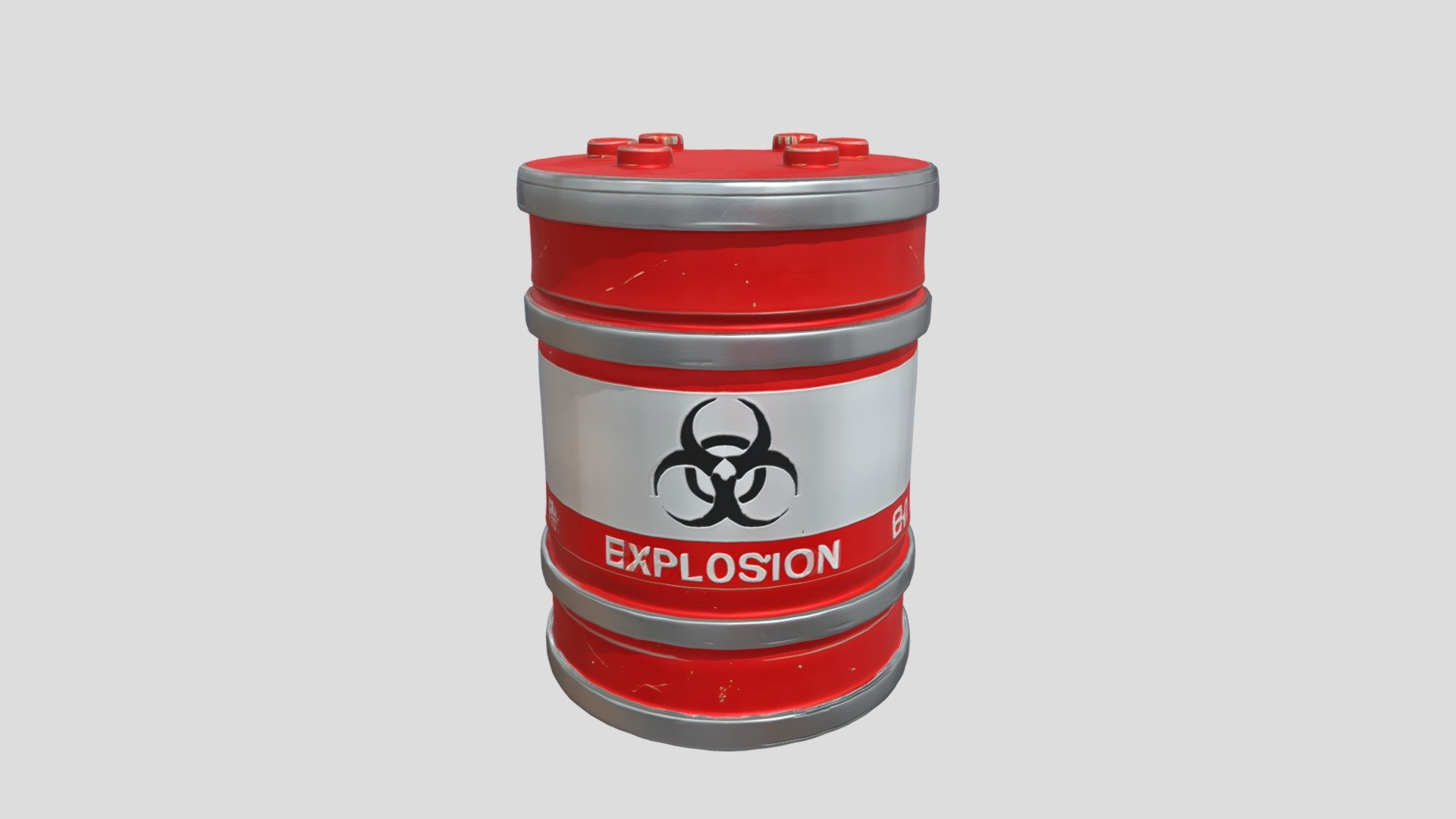 Red explosive barrel - 3D model by zeklin924 [f1825a3] - Sketchfab