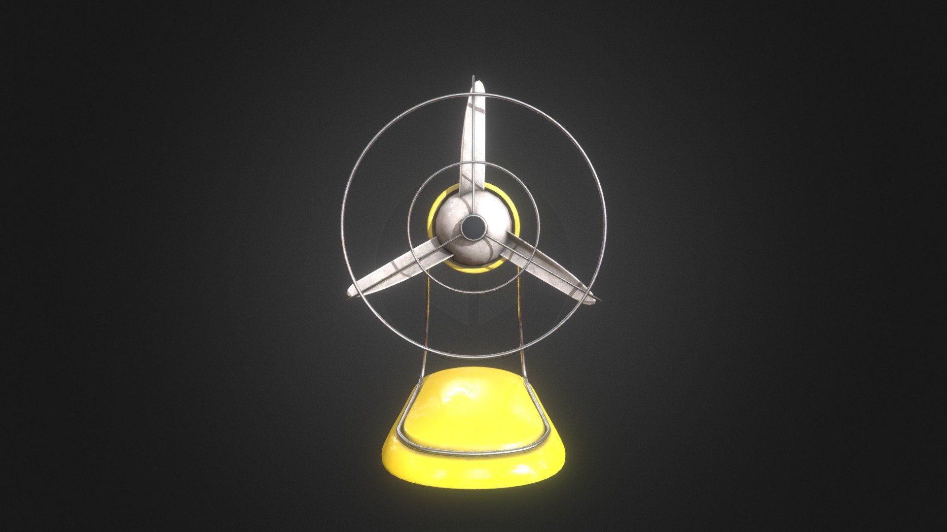 Retro Desk Fan - 3D model by jackalfie [f182794] - Sketchfab