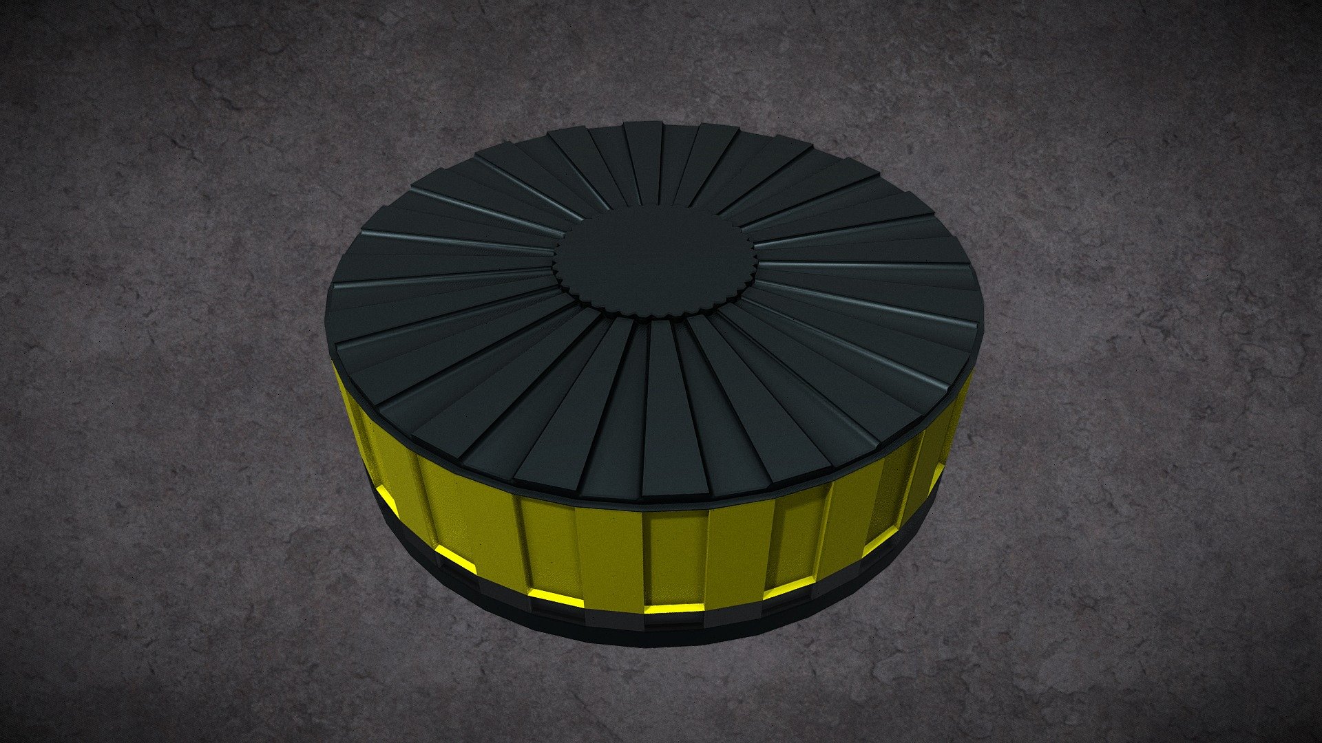 Yellow Banjo Ammo Drum HP - By Velivian Fesothe - 3D model by Velivian ...
