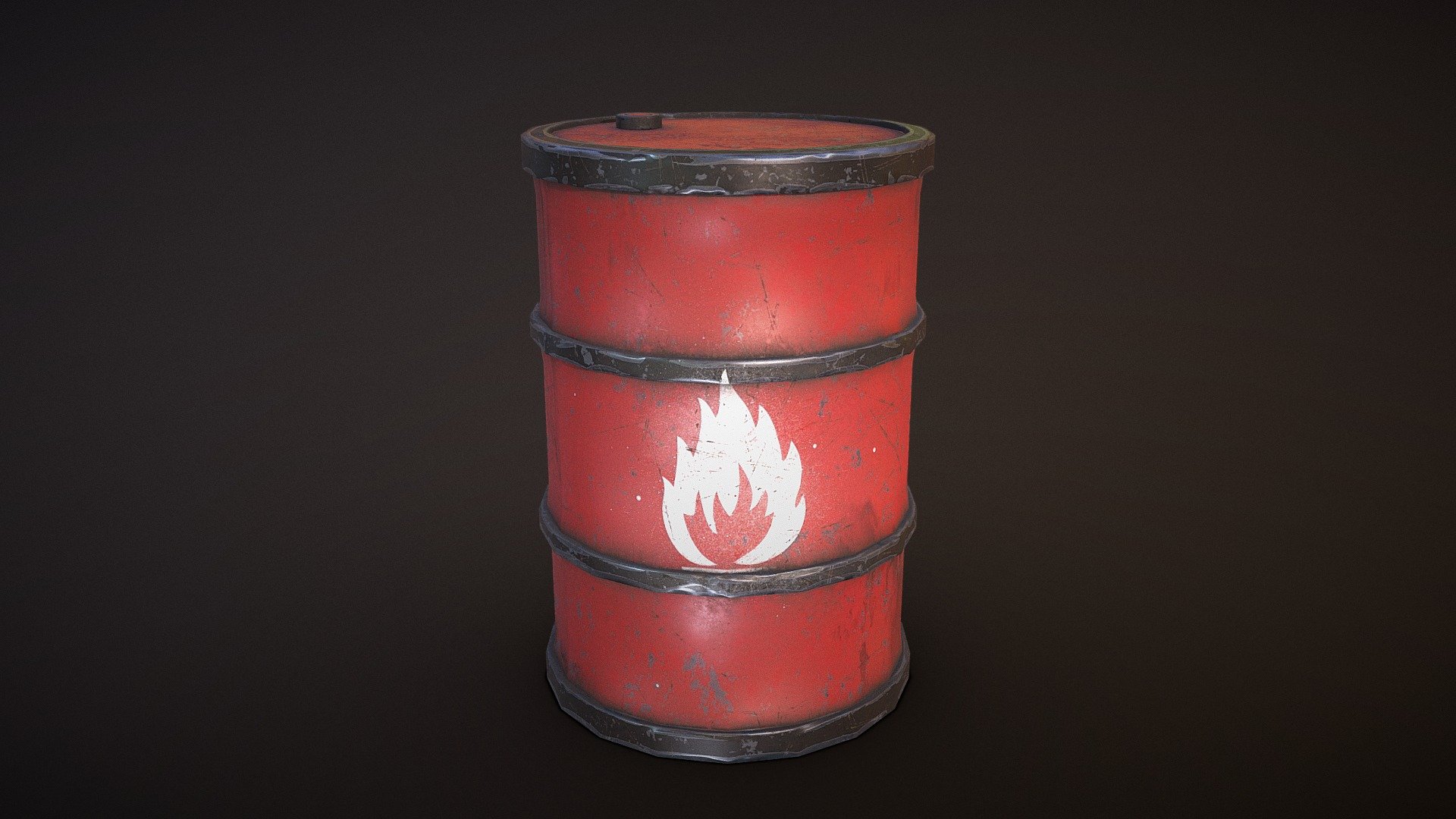Flammable Barrel 2 - 3D model by hatsondesign [f187b02] - Sketchfab