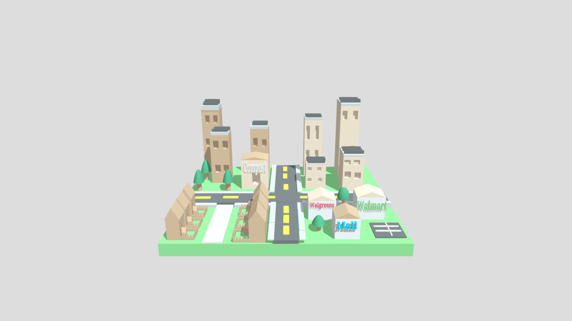 A C City - Download Free 3D model by ethompson1 [f1884a9] - Sketchfab