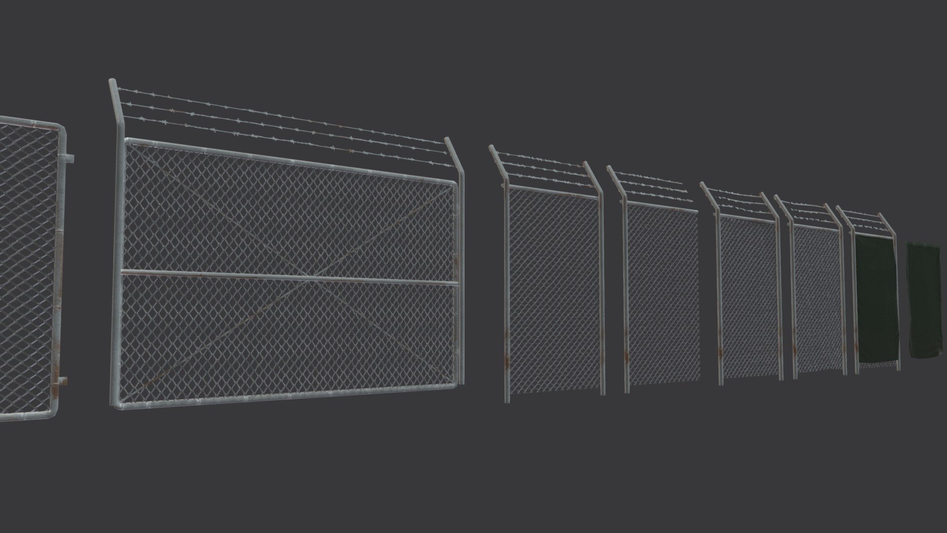 Fence Asset - 3D model by At (@at.w.noir) [f18a250] - Sketchfab