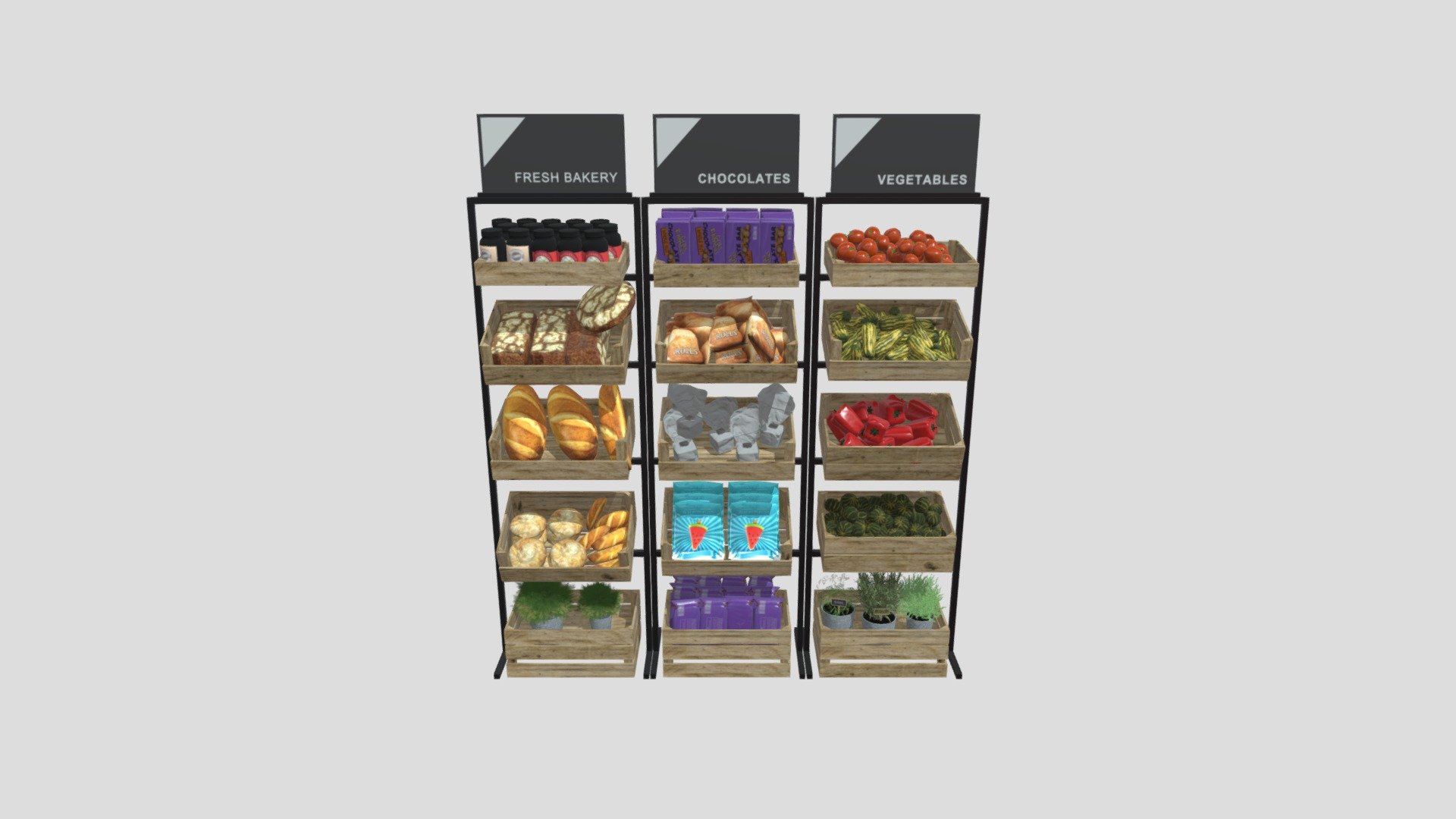 store fixtures 14 AM259 Archmodels - Buy Royalty Free 3D model by ...
