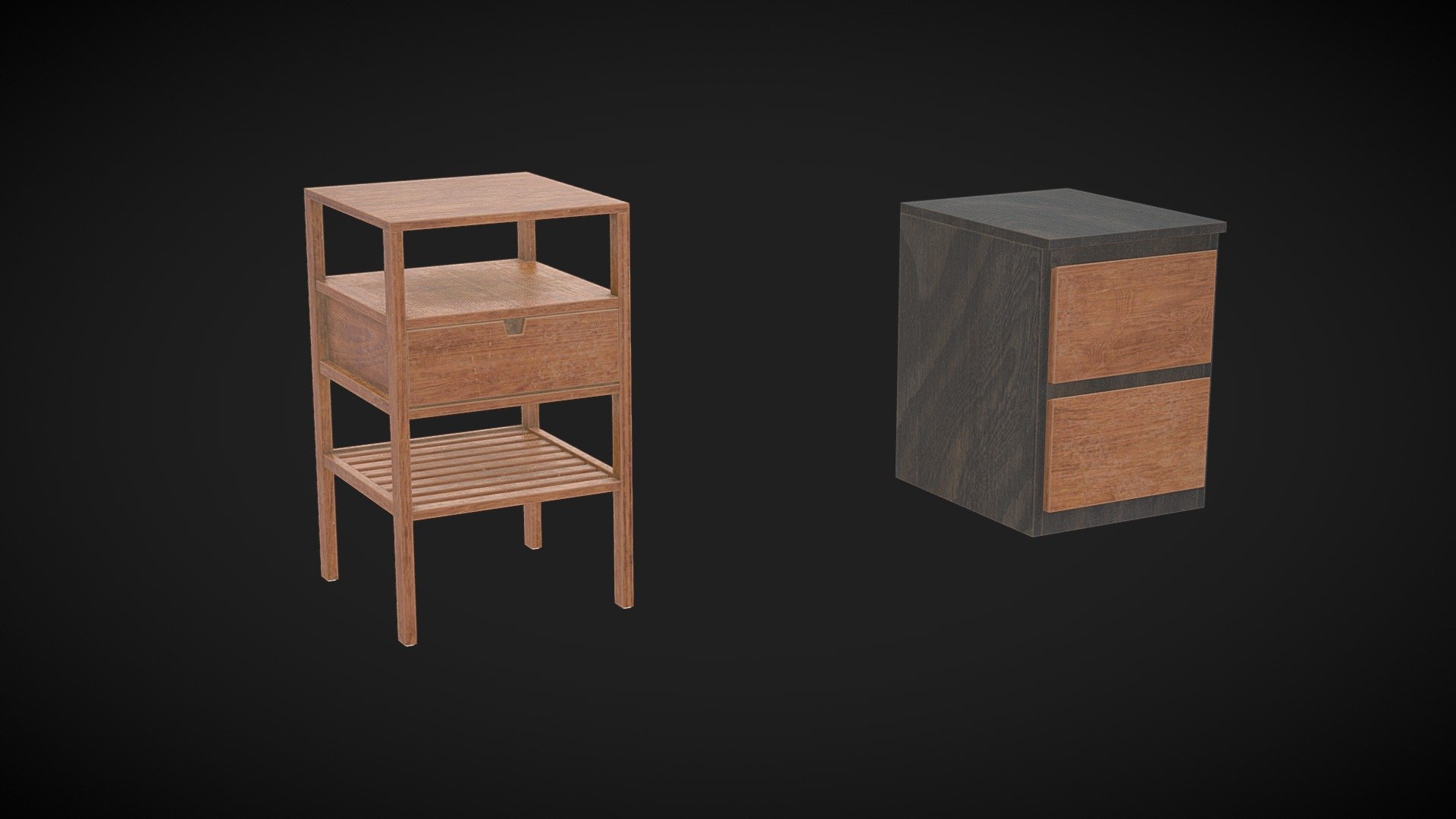Bedside Tables Furniture - Download Free 3D model by draakon_4d ...