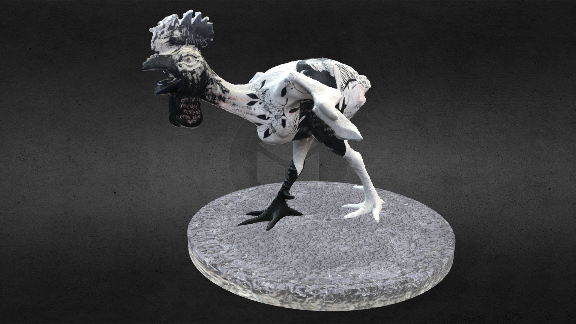 GALLO MINERVA GARCÍA - 3D model by MVCG [f18dbc2] - Sketchfab