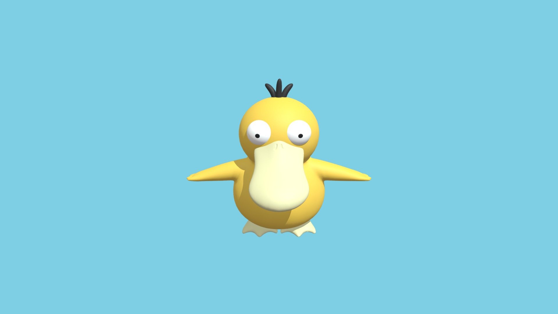 Pokémon - Psyduck 3D Model - 3D model by Cristo24 [f18eedf] - Sketchfab