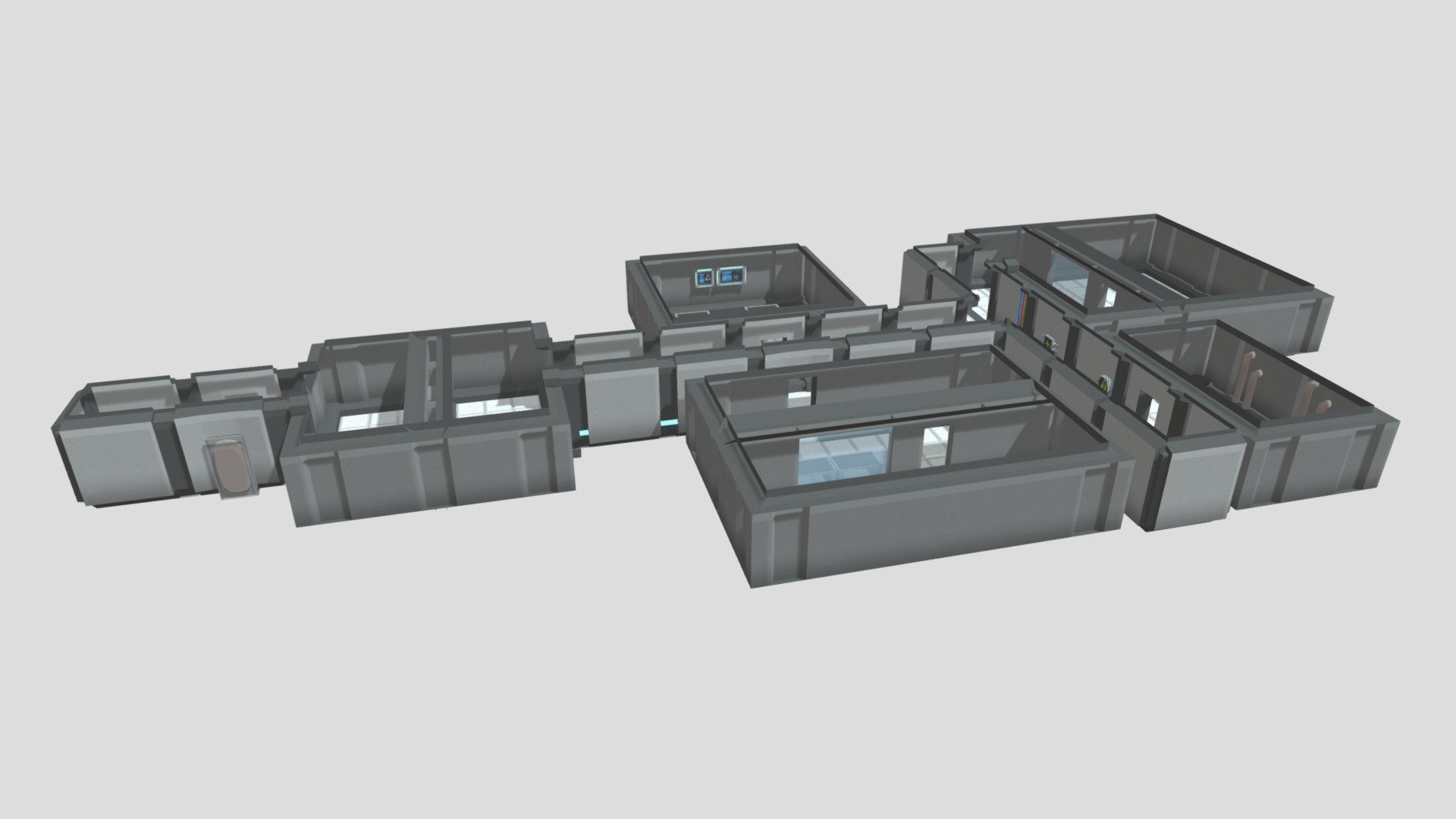 Low Poly Sci-Fi Lab - 3D model by DanLawrence [f18febd] - Sketchfab