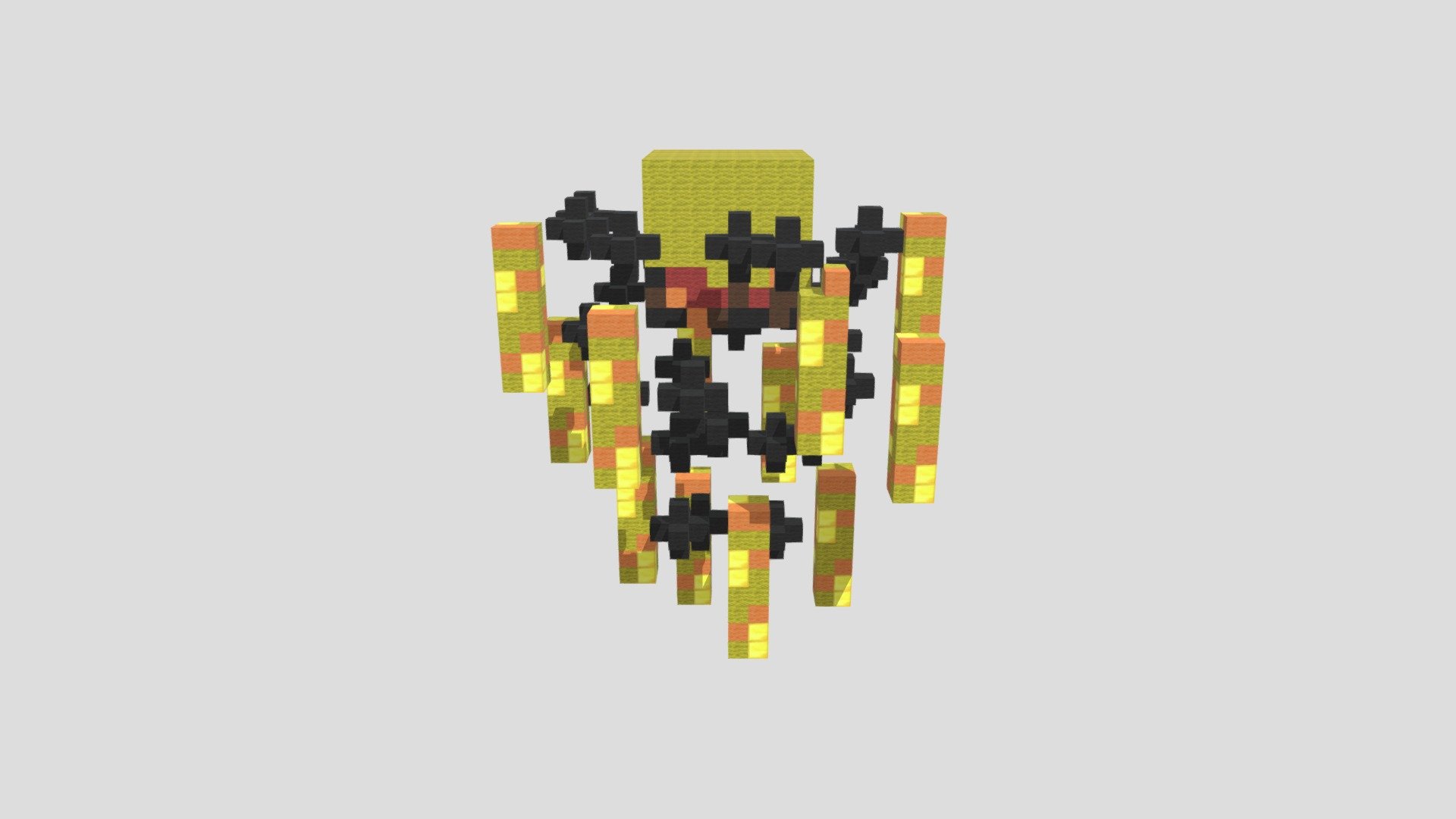 True minecraft fire - Download Free 3D model by dadams2026 [f190b6d ...