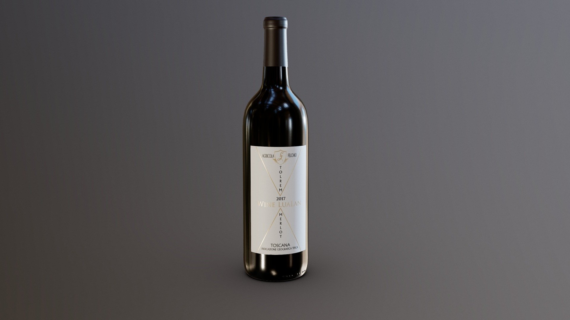Wine bottle - Buy Royalty Free 3D model by gorzi (@gorzi90) [f192a53 ...
