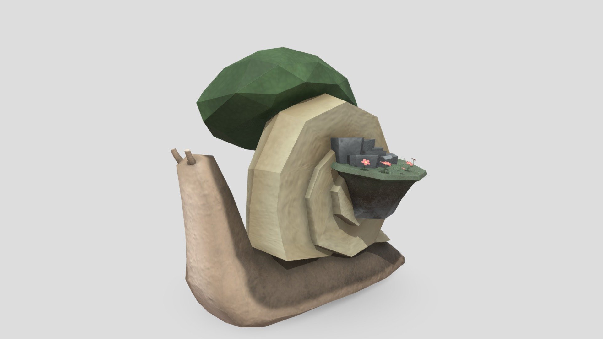 Earth elemental snail - 3D model by donutcakesjr [f193f2a] - Sketchfab