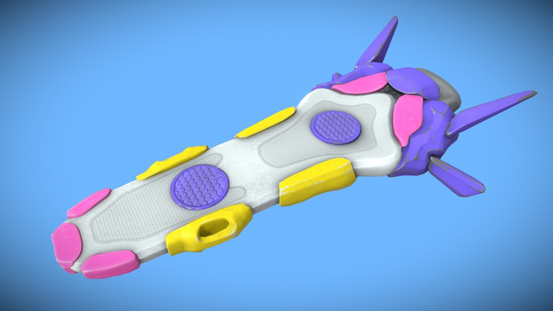 Hoverboard Game Ready Fortnite Style - Buy Royalty Free 3D model by ...