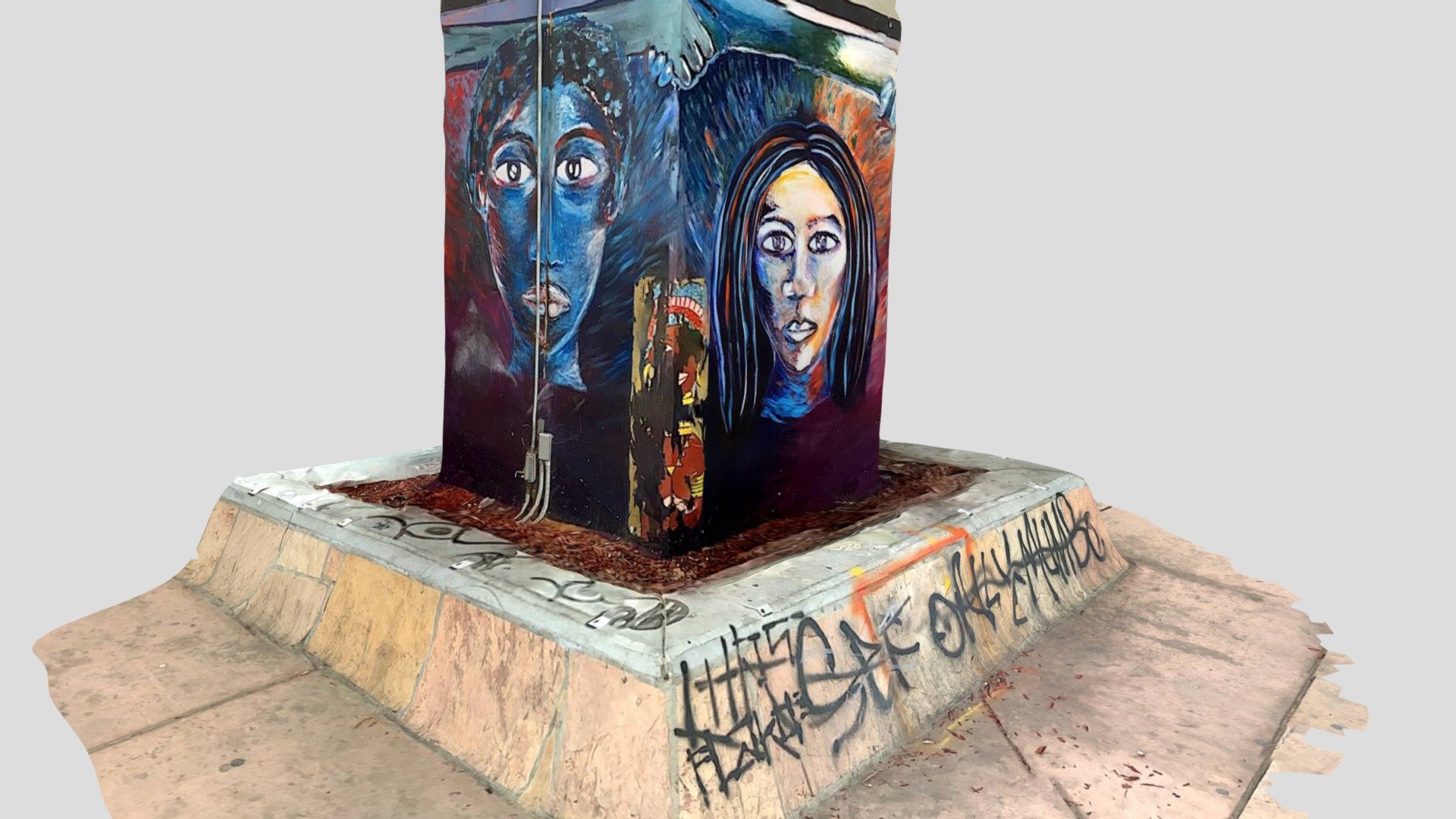 Community Pillar In Chicano Park - Download Free 3D model by tscheer ...