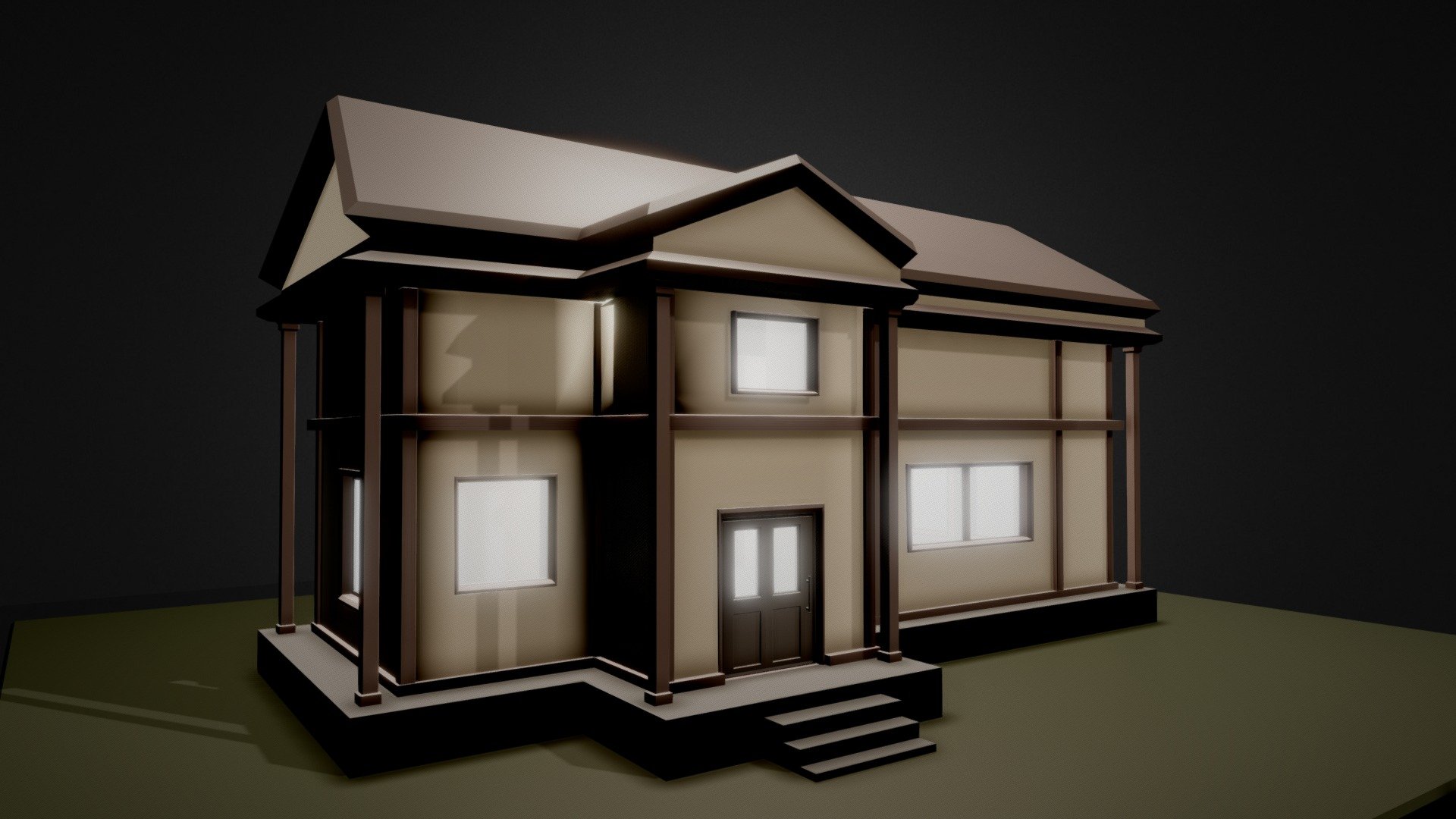 Mansion House - 3D model by Vivien (@Kowie) [f1957e7] - Sketchfab