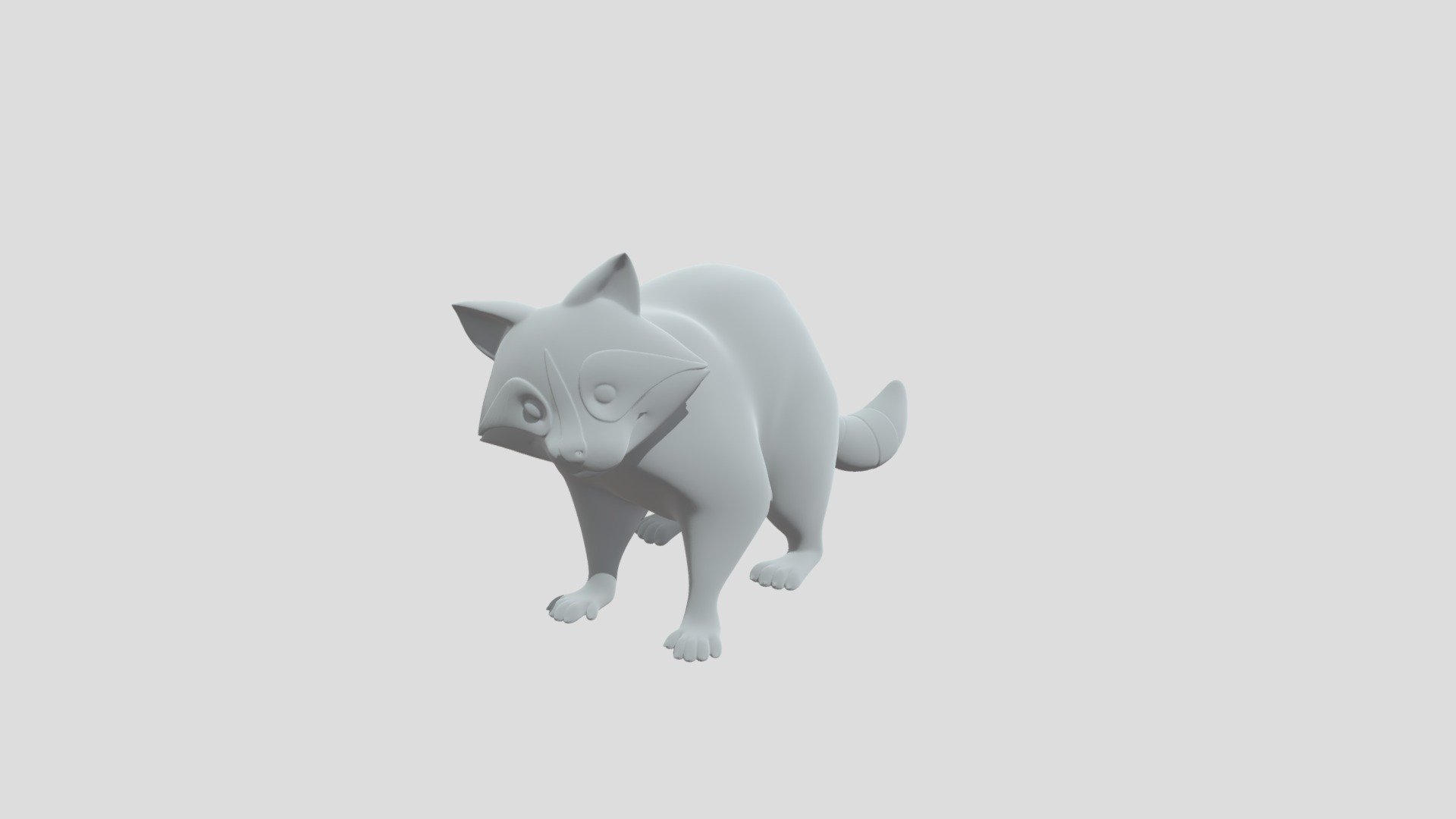 Raccoon Mischief - 3D model by David.Noftall [f197a52] - Sketchfab