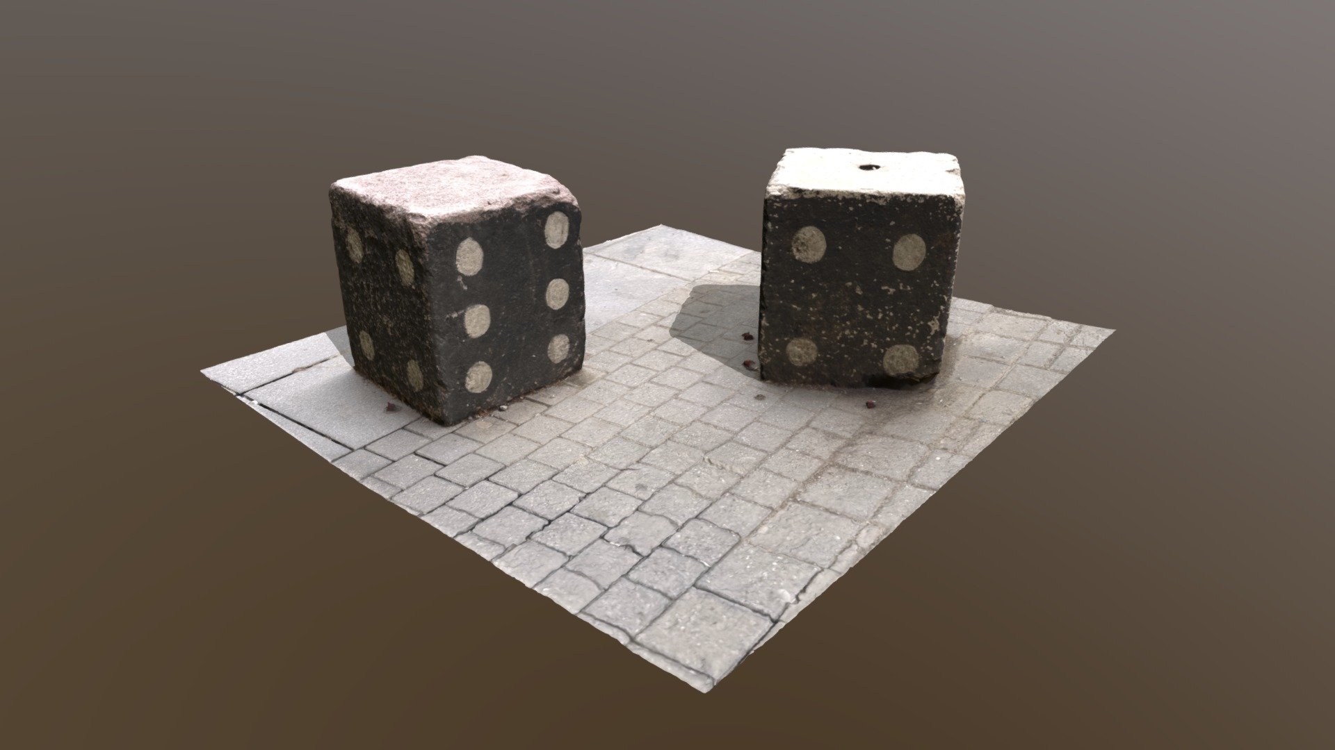 Prishtina City Damaged concrete cubes - Download Free 3D model by Lorik ...