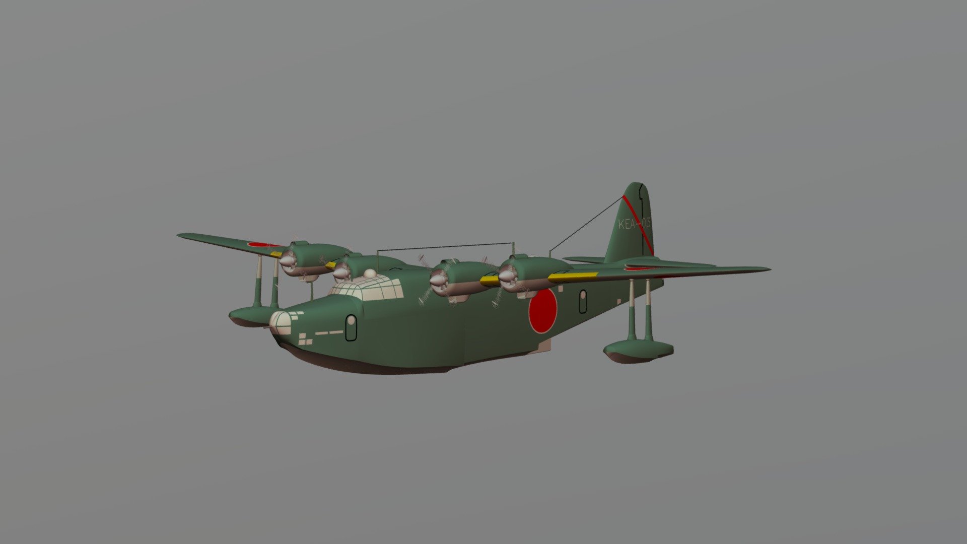 TYPE 2 FLYING BOAT Emily (H8K2) - Download Free 3D model by jp-navy ...