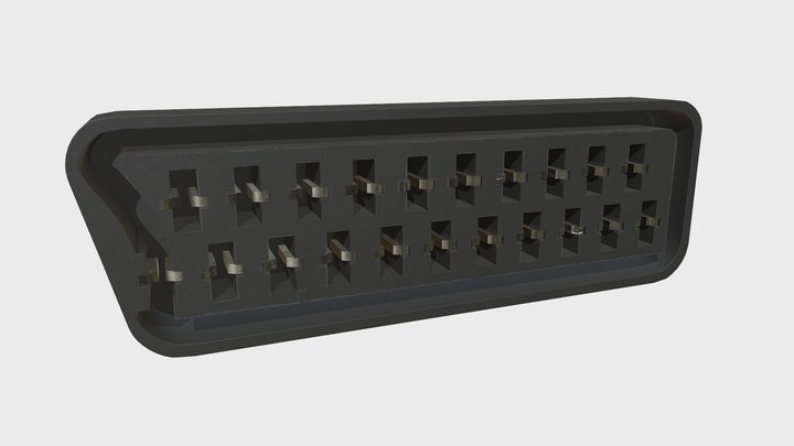 Euro-connector 3D models - Sketchfab
