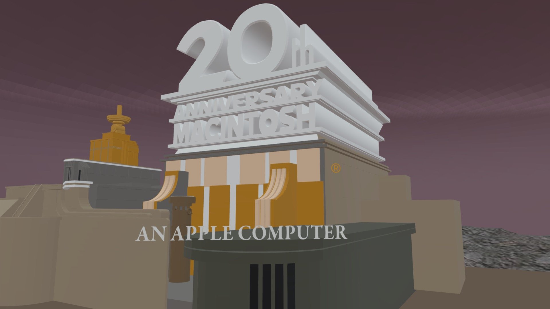 20th Anniversary Macintosh logo remake - Download Free 3D model by ...