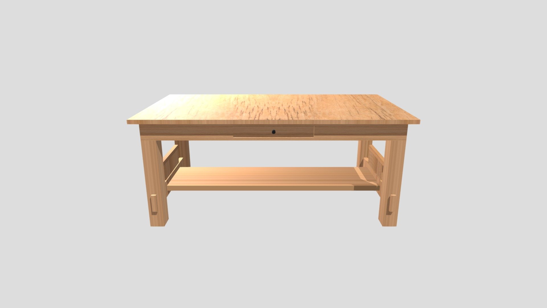 wood Table - 3D model by farazahmed104 [f19be3a] - Sketchfab