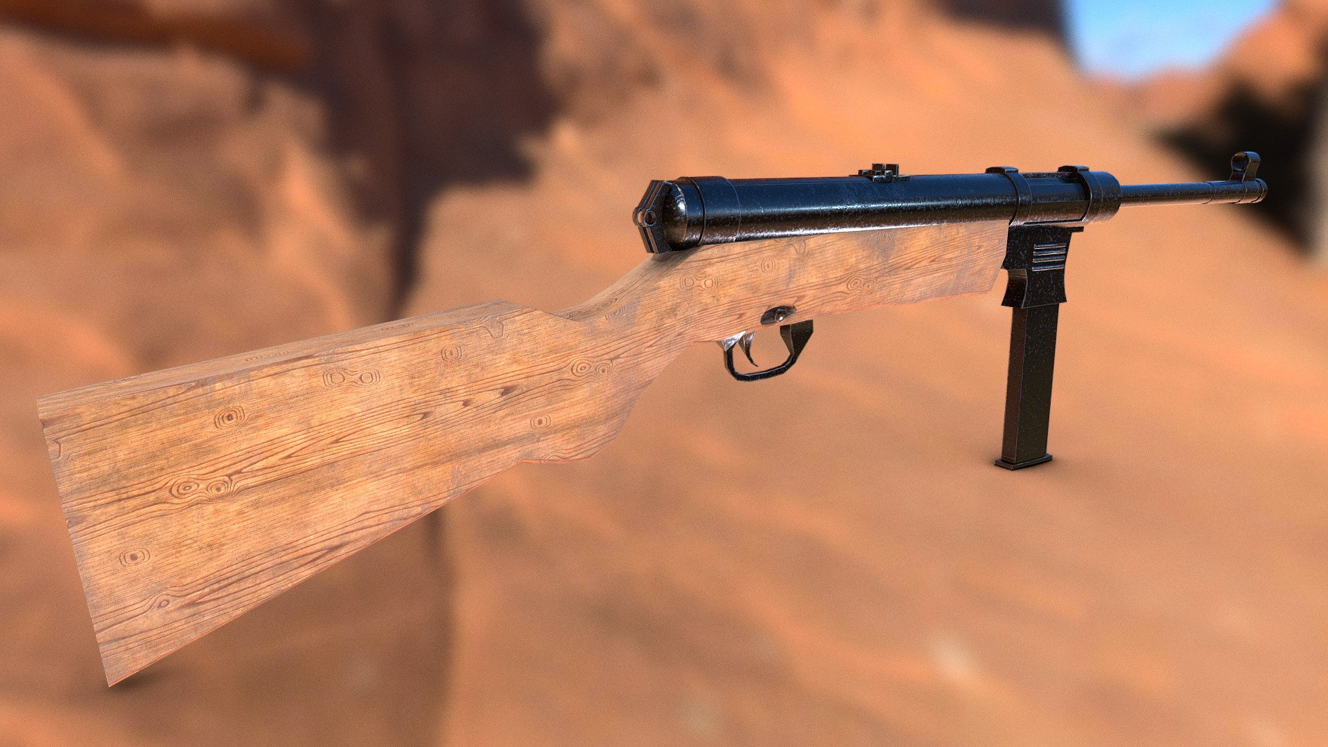 MP-41 Sub Machine Gun - Download Free 3D model by Kelisei Ventura ...